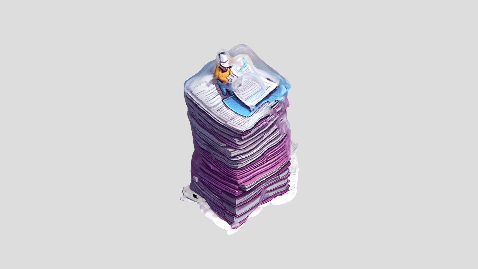Stack of papers on a desk A stack of papers s - Download Free 3D model ...