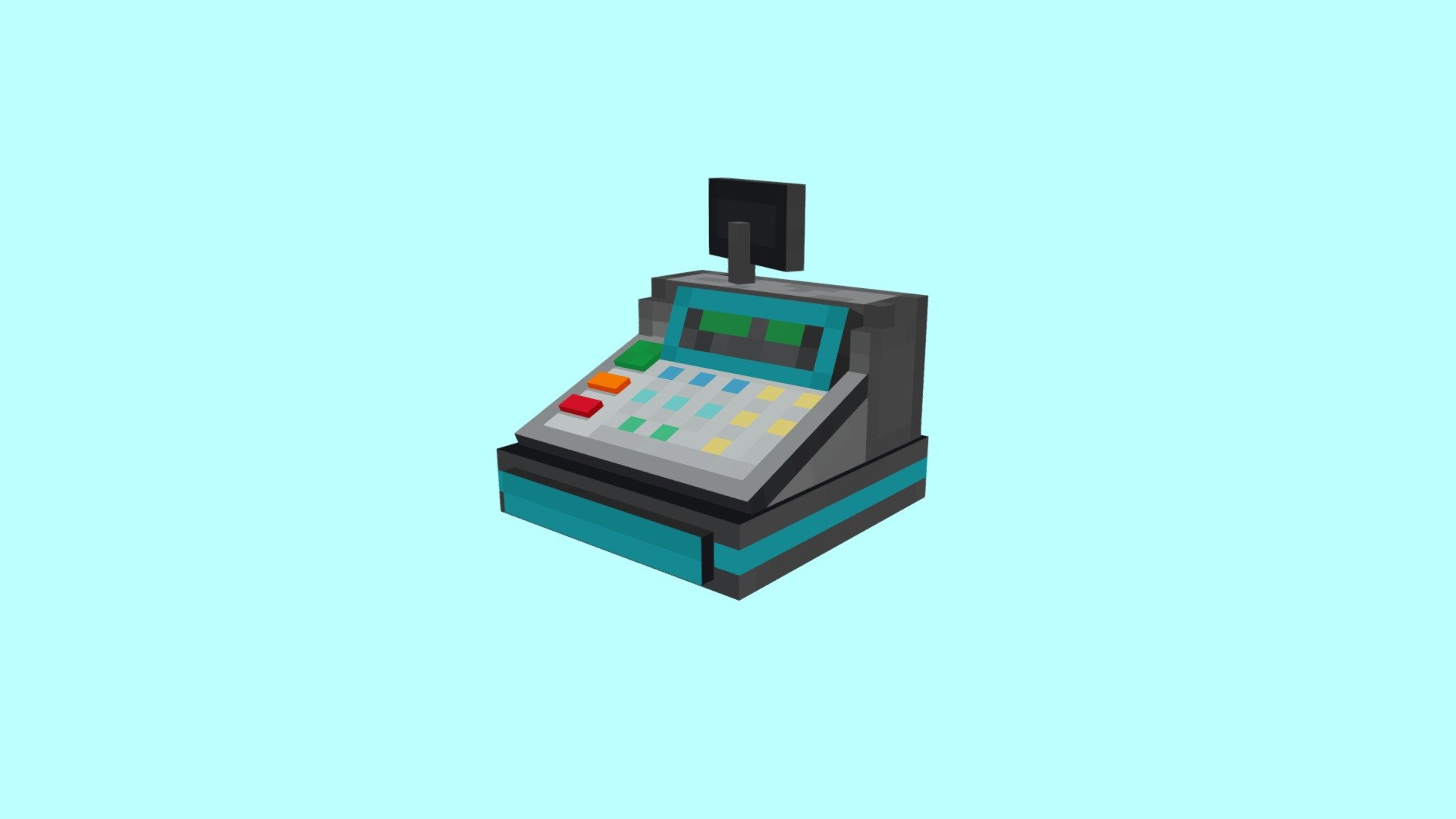 Cash Register - 3D model by mezzbeans [0412fcf] - Sketchfab