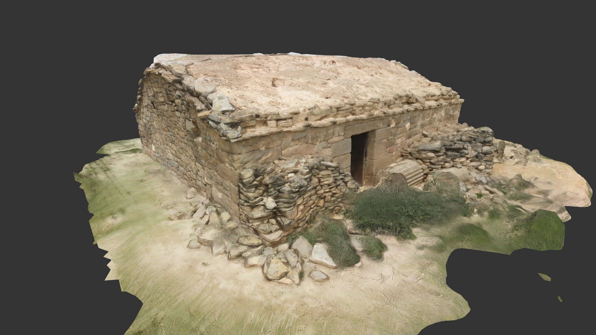 Stone hut (High) - 3D model by Josep Giribet / calidos.cat (@calidos ...