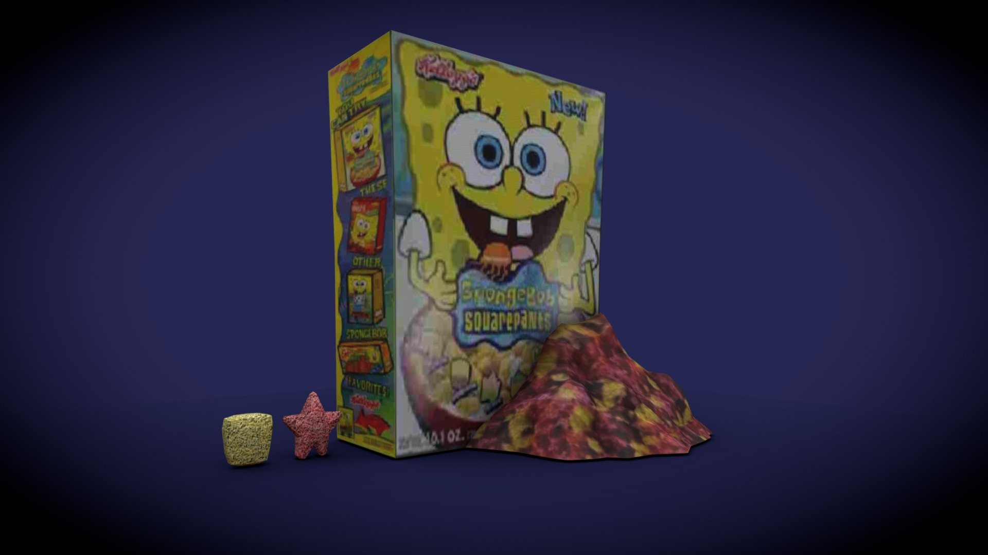 SpongeBob SquarePants Classic Cereal Pack - Download Free 3D model by ...