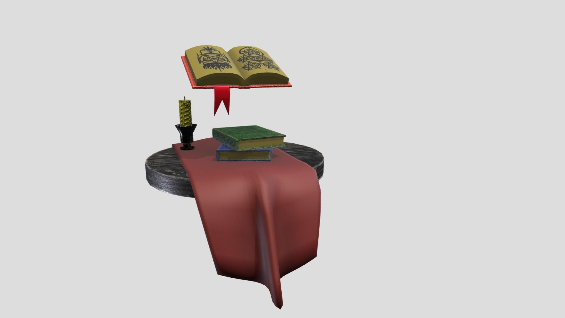 Magic book - 3D model by inna_bondar [0416c5a] - Sketchfab