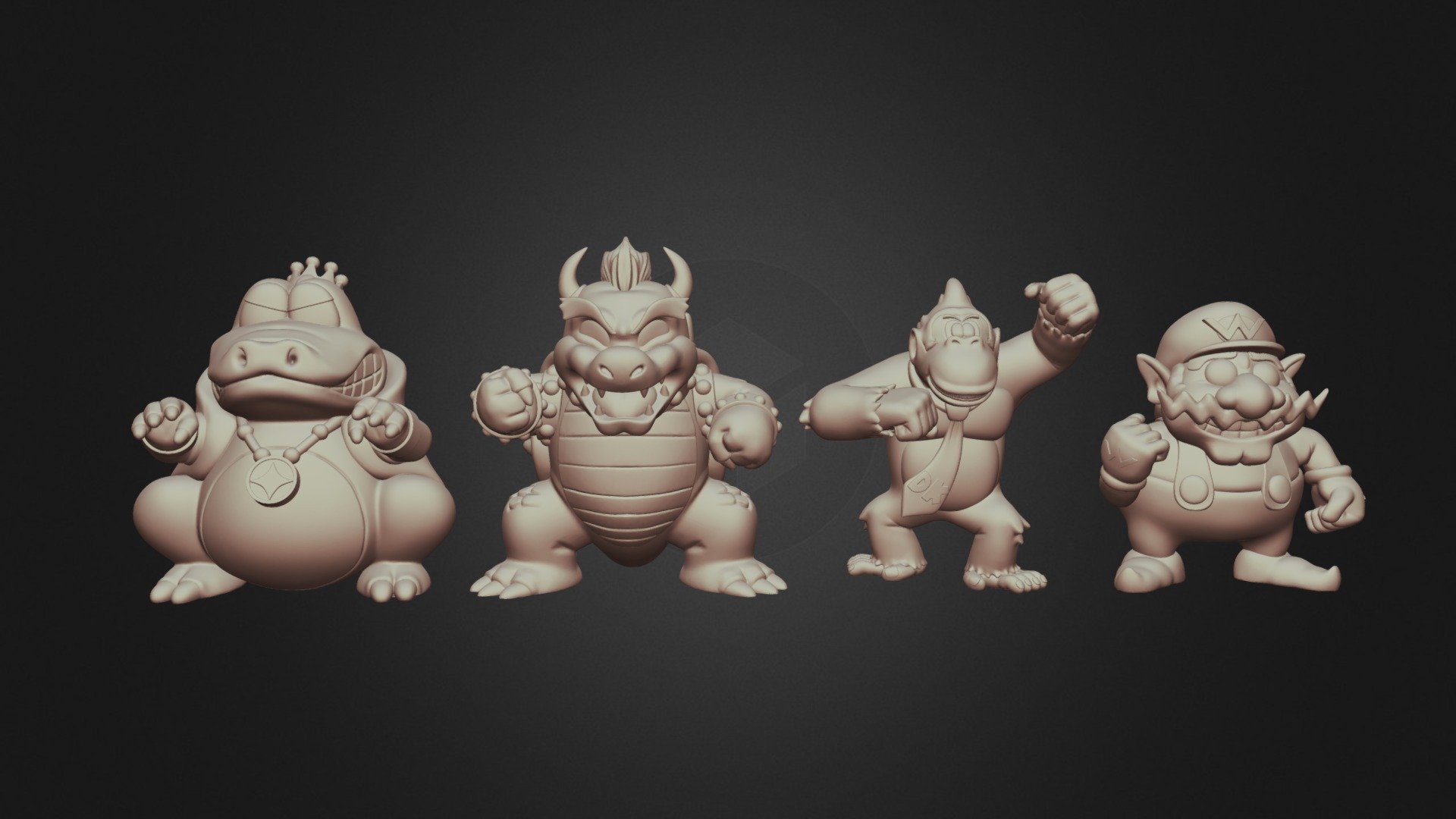 Super Mario Bros - Villanos - Buy Royalty Free 3D model by Gom 3D ...