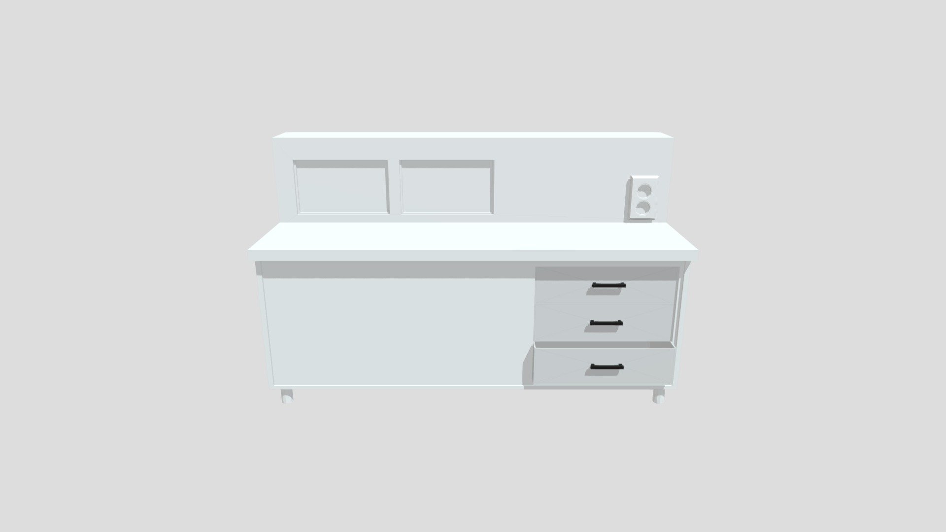 Electronics desk - Download Free 3D model by nooraha [0418d58] - Sketchfab