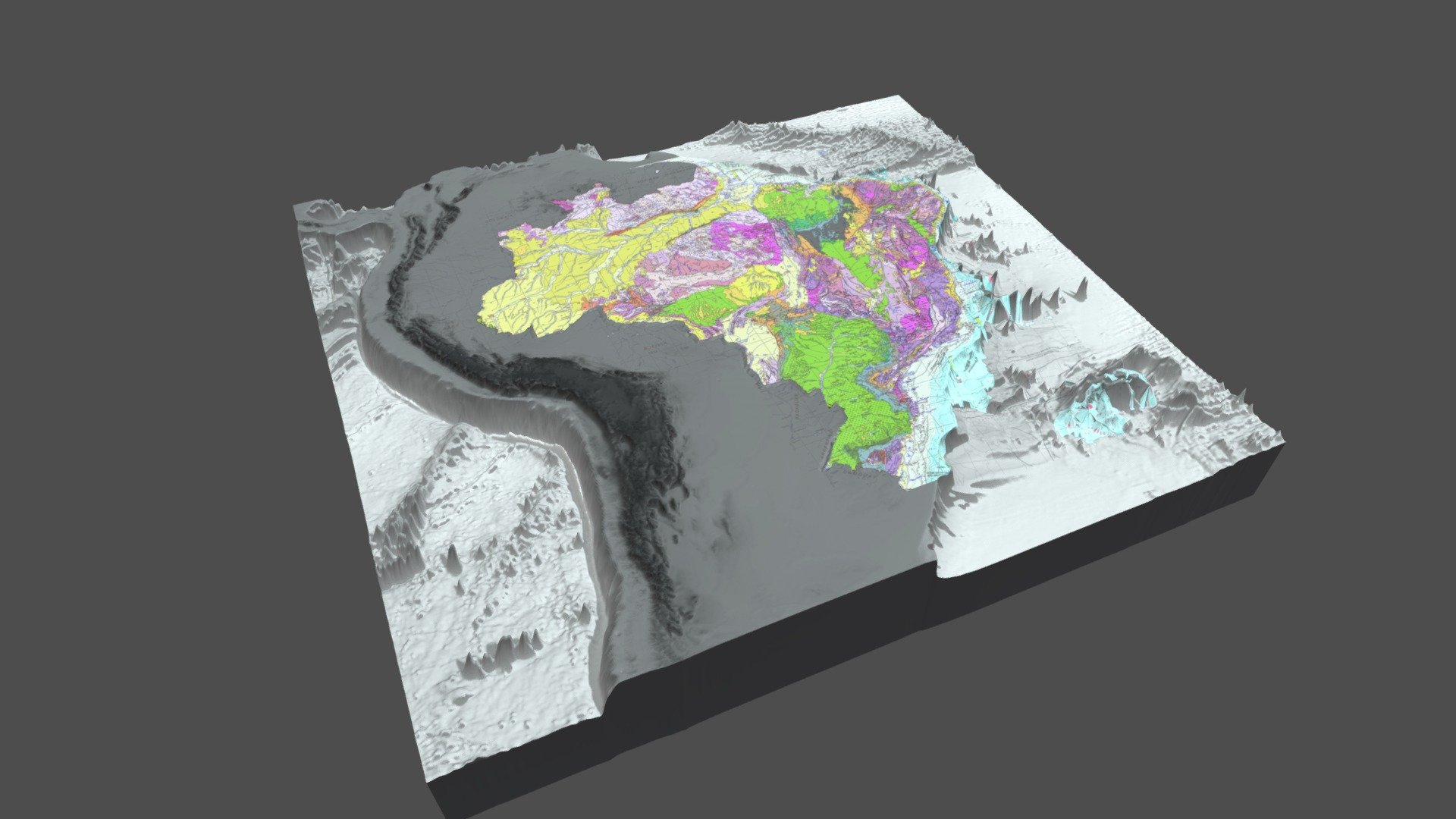 Mapa Geológico do Brasil (5 milhões) - 3D model by dario.peixoto (@VIC ...