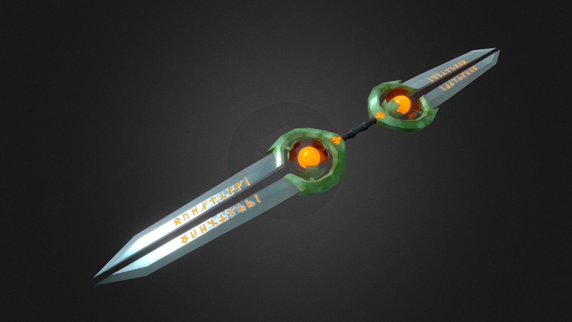 Sword - Double Bladed - Powered by Star - Download Free 3D model by ...