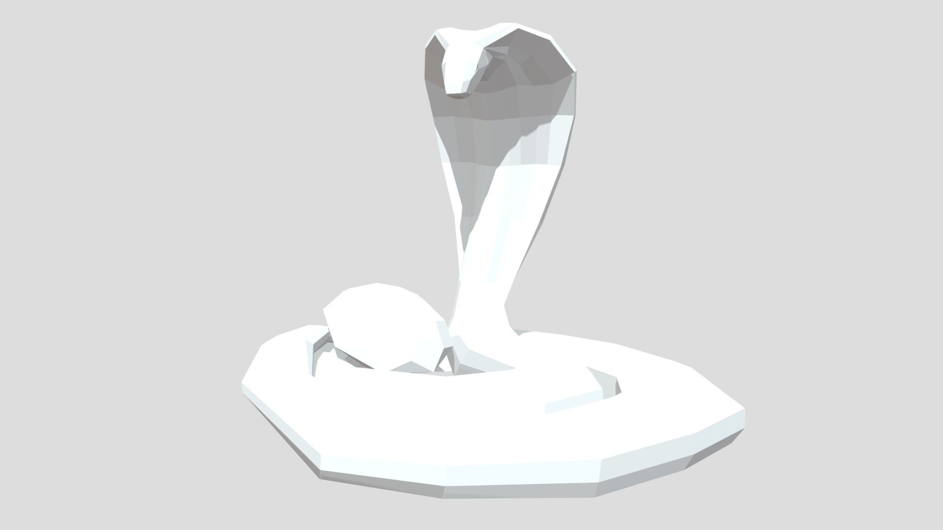 Cobra with diamond - 3D model by Roksana Tyczyńska (@roksanatyczynska ...