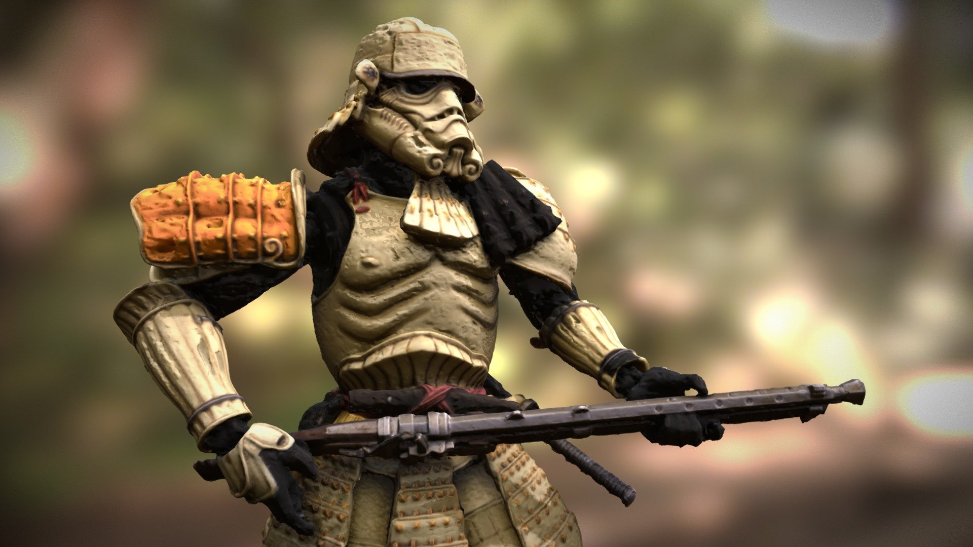 Medieval japanese Stormtrooper (posing) - 3D model by moggbomber ...