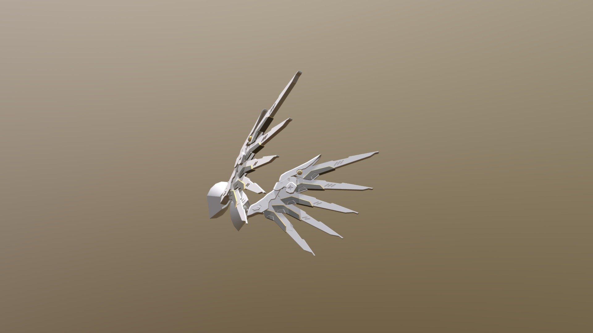 Mercy Wings - 3D model by Francine Aires (@frantynni) [04216db] - Sketchfab