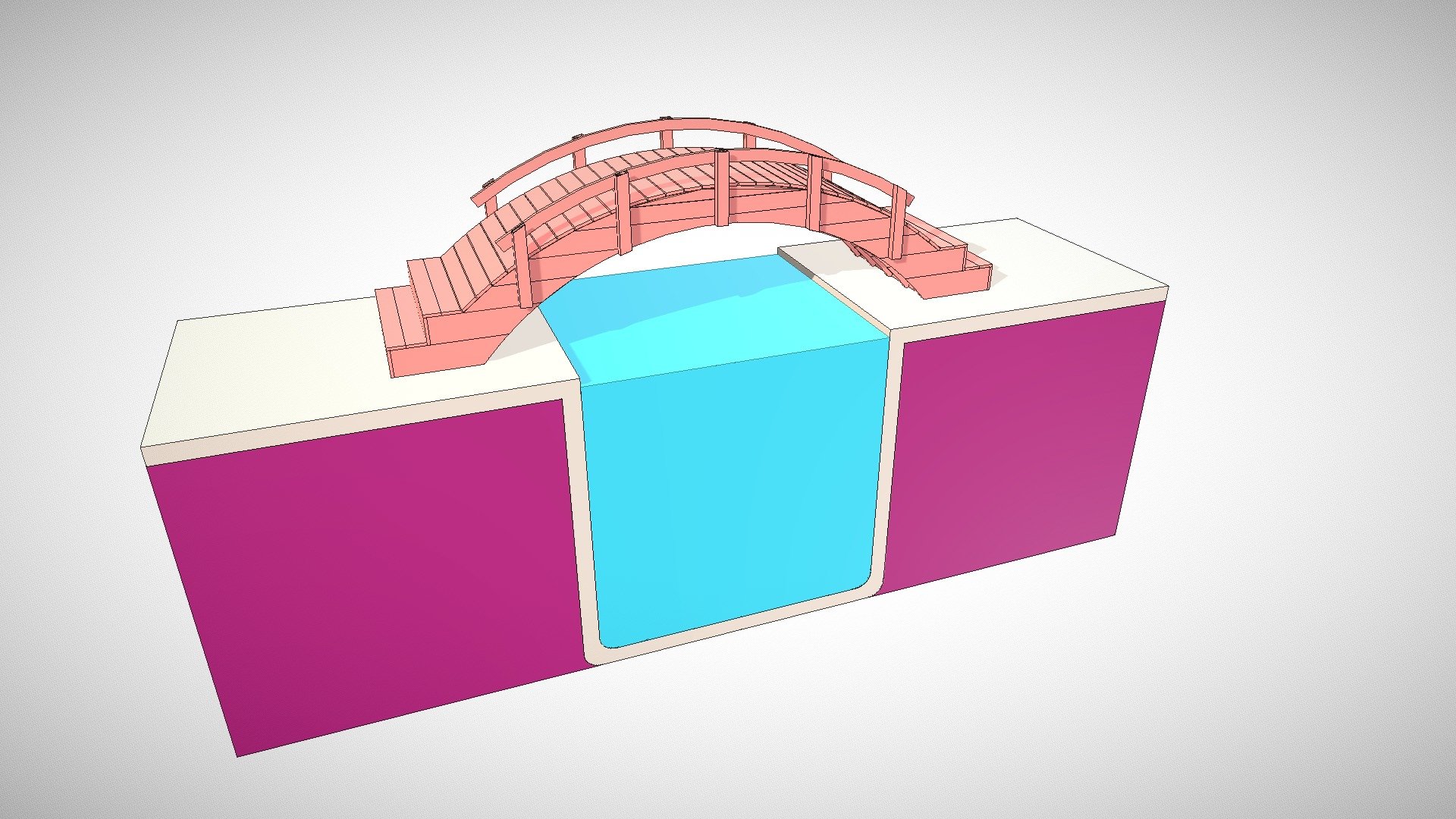 123126 - Custom Forever Foot Bridge - 3D model by Forever Redwood ...