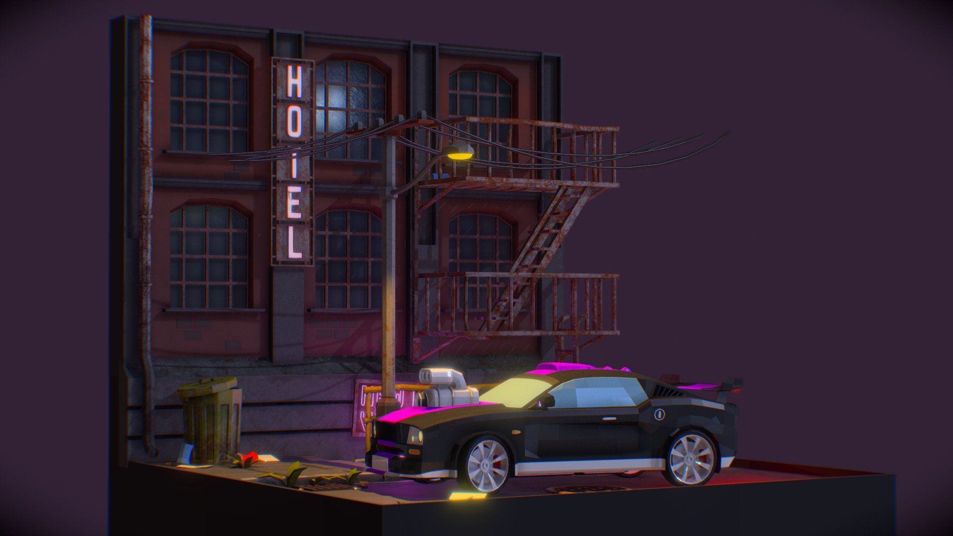 LowPoly: Urban Racer - 3D model by MarcinGArt (@marcin.gk) [0421865] - Sketchfab