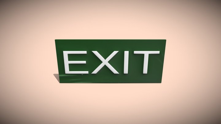 Exit 3D models - Sketchfab