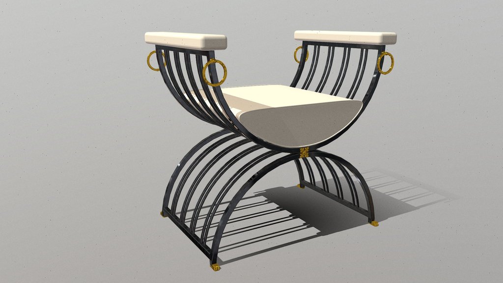Roman armchair and table - A 3D model collection by 3DTechDesign ...