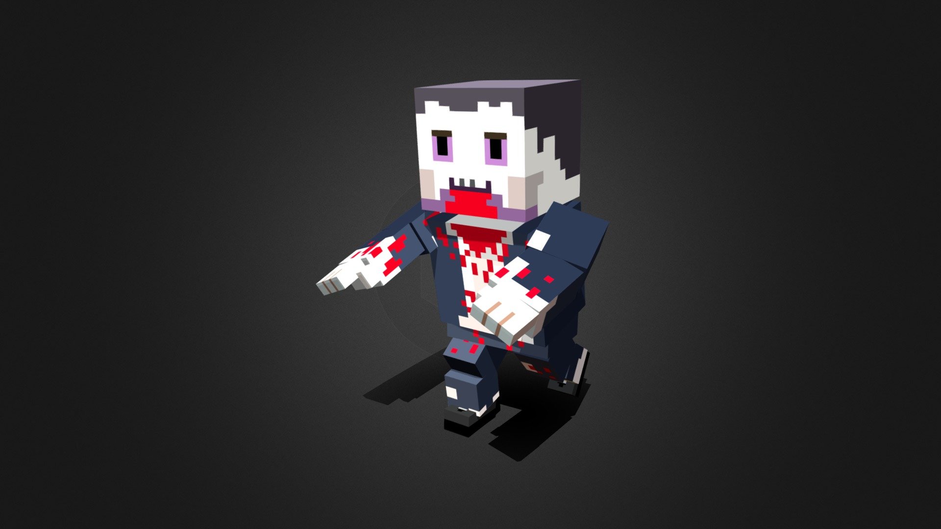 Cubic Zombie - 3D model by pxltiger [0427084] - Sketchfab