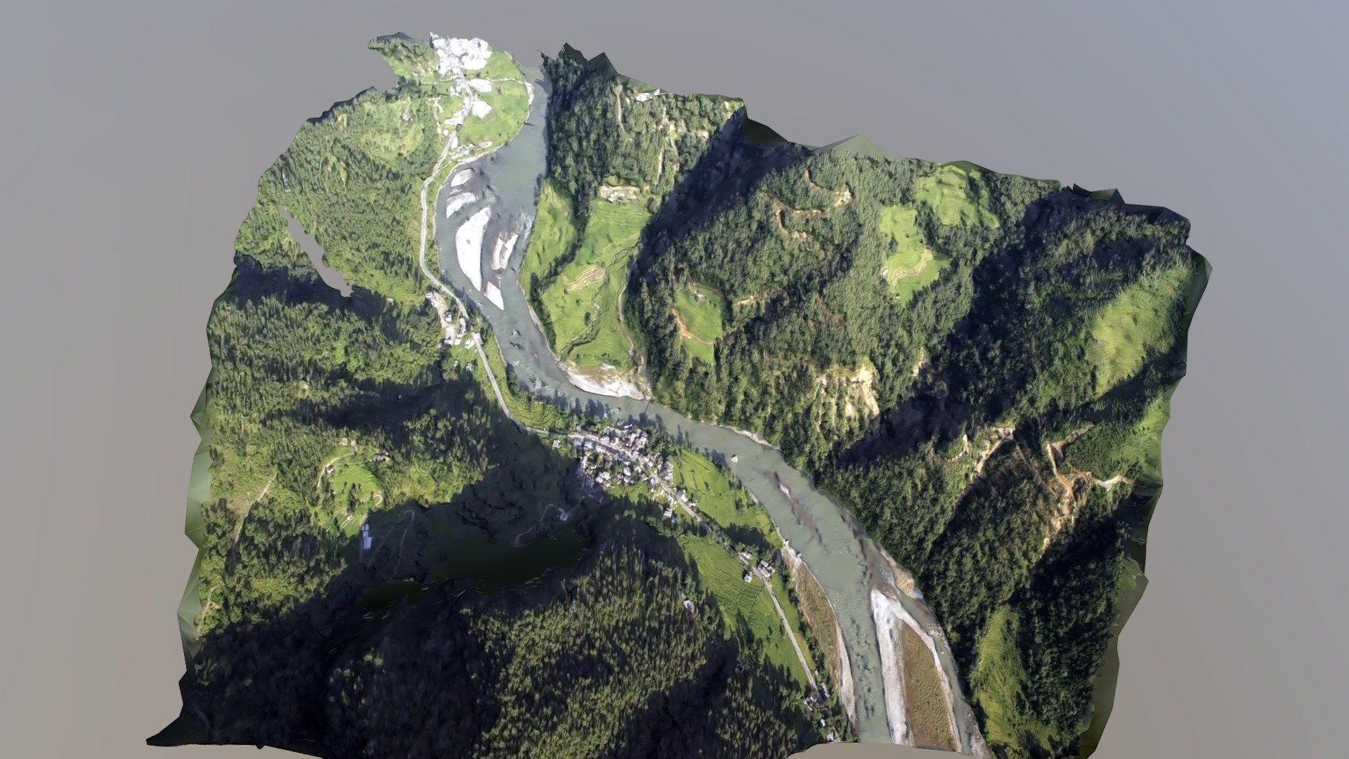 Valley 3D Scan with drone video - Download Free 3D model by Perspectiv ...