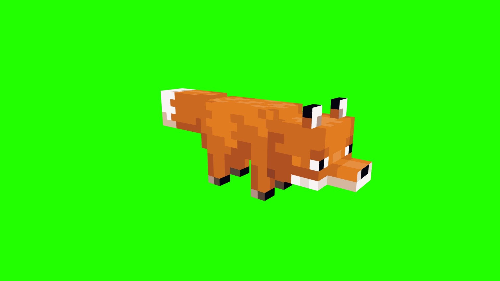 fox roll minecraft - 3D model by bugitsme.antony [04292ce] - Sketchfab