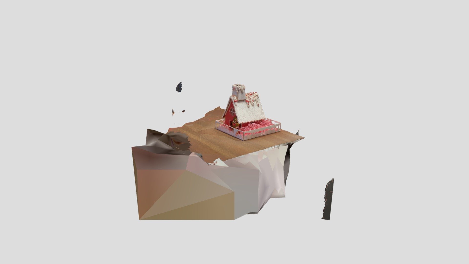 Gingerbread Christmas House - Download Free 3D model by Kou (@mittzki ...