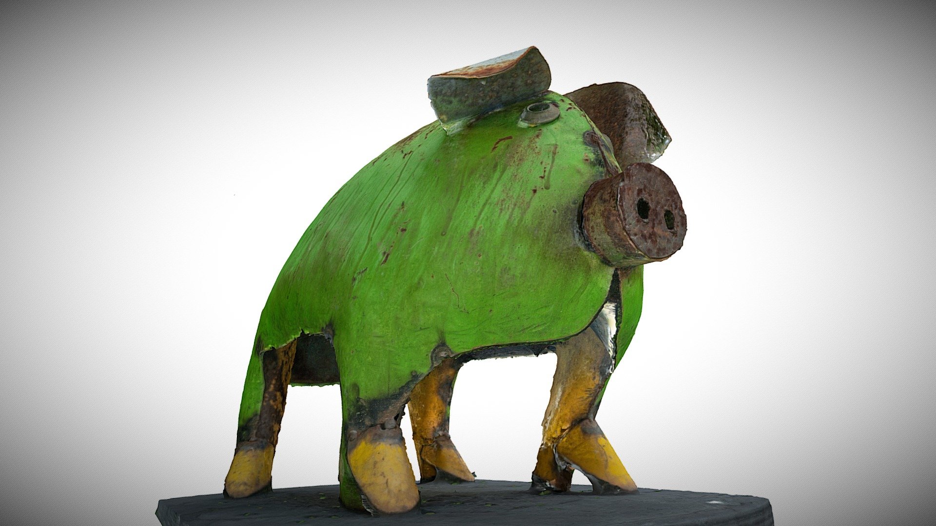 Sheet Metal Pig - 3D model by Phil.Devine [0429fed] - Sketchfab