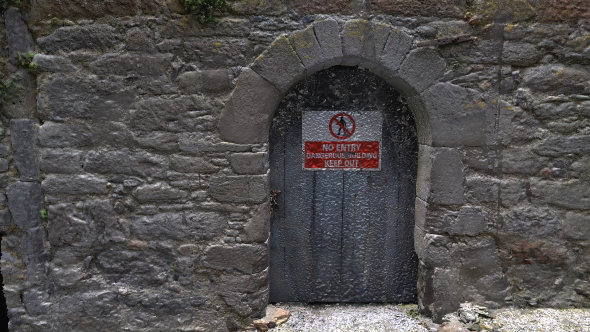 St Ruadhans (TN004-010008-) Priest House Door - Download Free 3D model ...