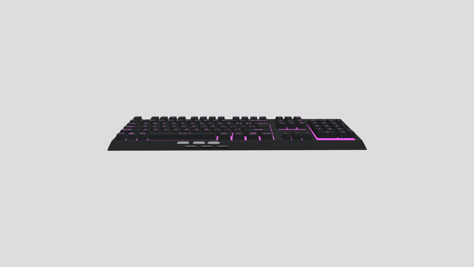 Blaze Gaming Keyboard (purple) - Download Free 3D model by ...