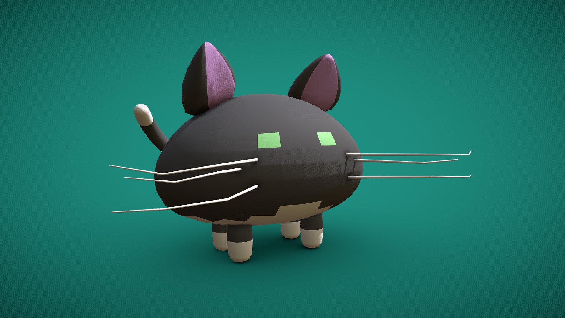 Simplified cat - 3D model by Fluffytango [042d3a7] - Sketchfab