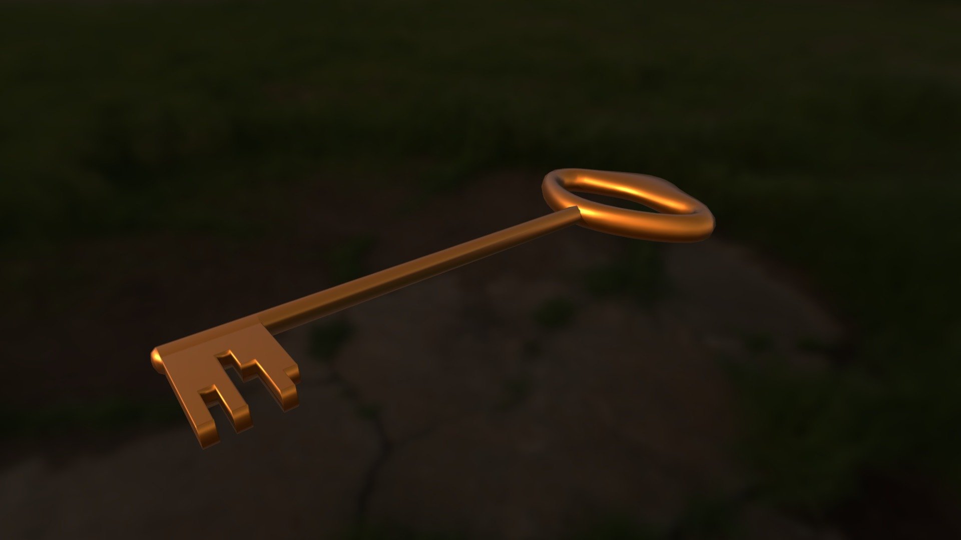 Golden Key - 3D model by eLucive [042d3dd] - Sketchfab