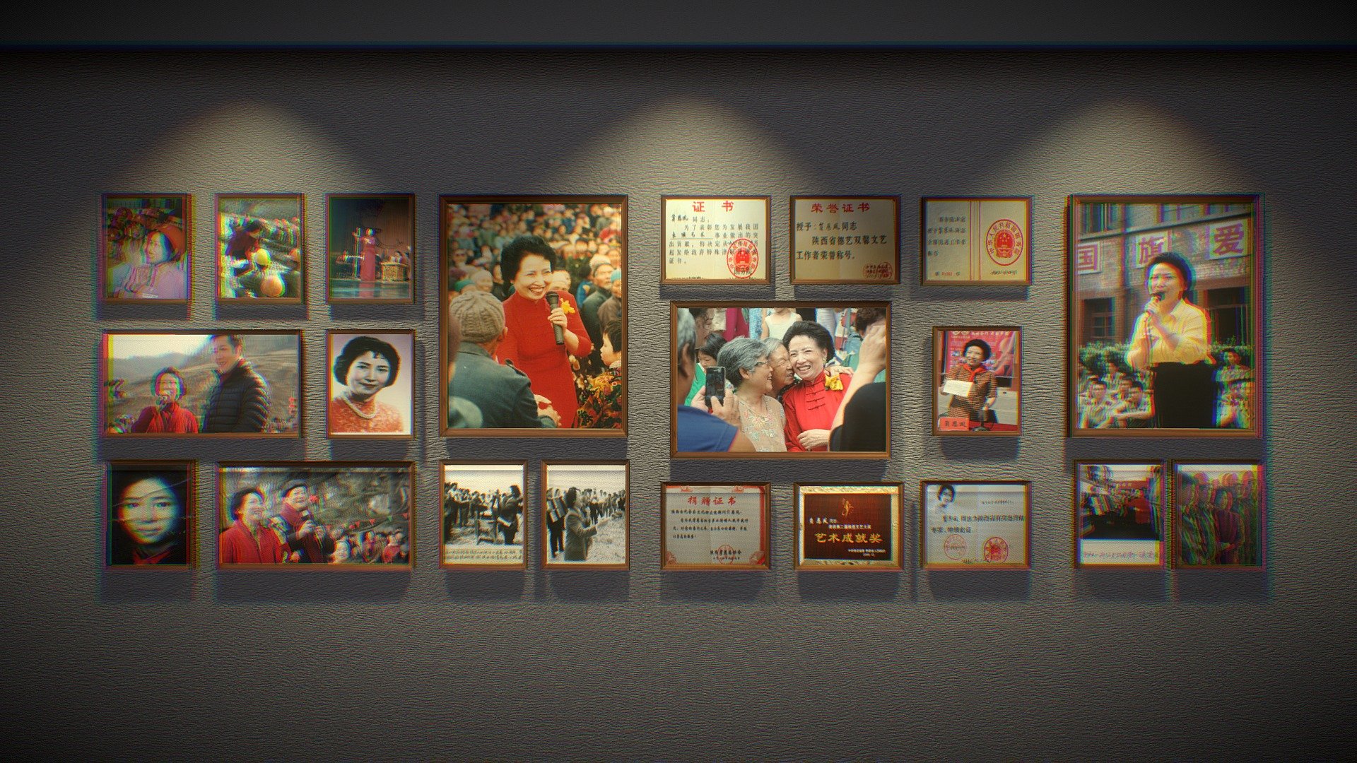 Photo gallery photo frame photo album wall - Buy Royalty Free 3D model ...