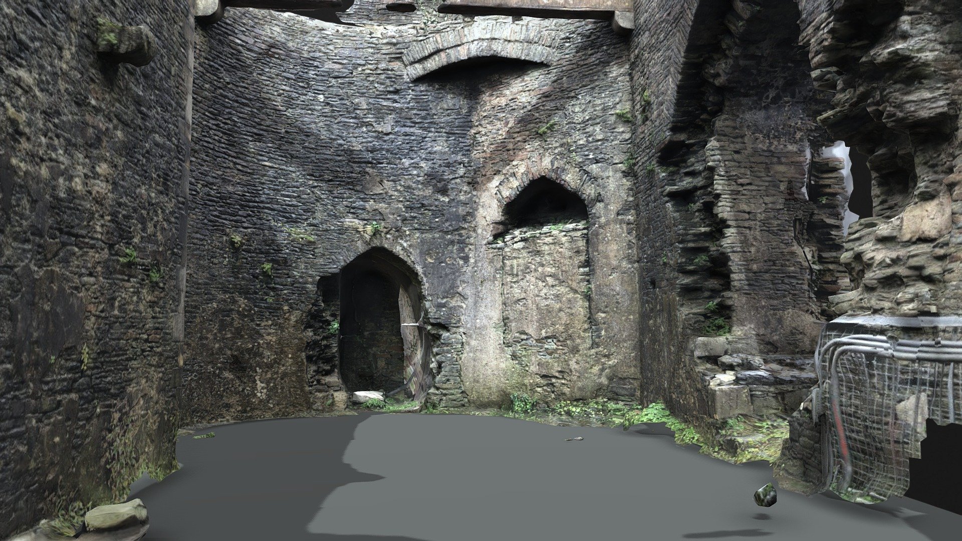 Caerphilly Castle, Inner East Gatehouse 1st Flr - 3D model by Digital ...