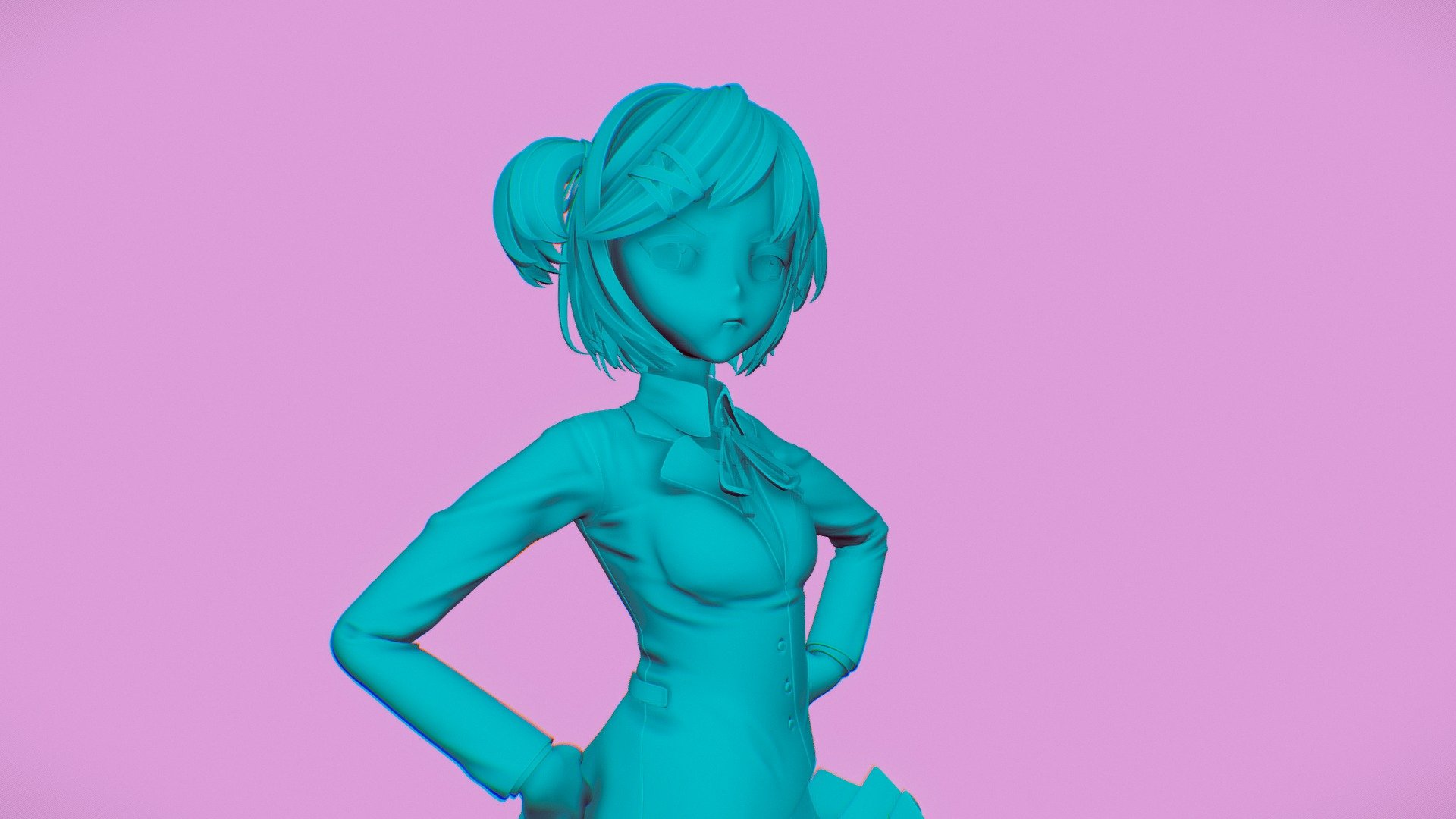 Natsuki | Doki Doki Literature Club - 3D model by Gray World ...