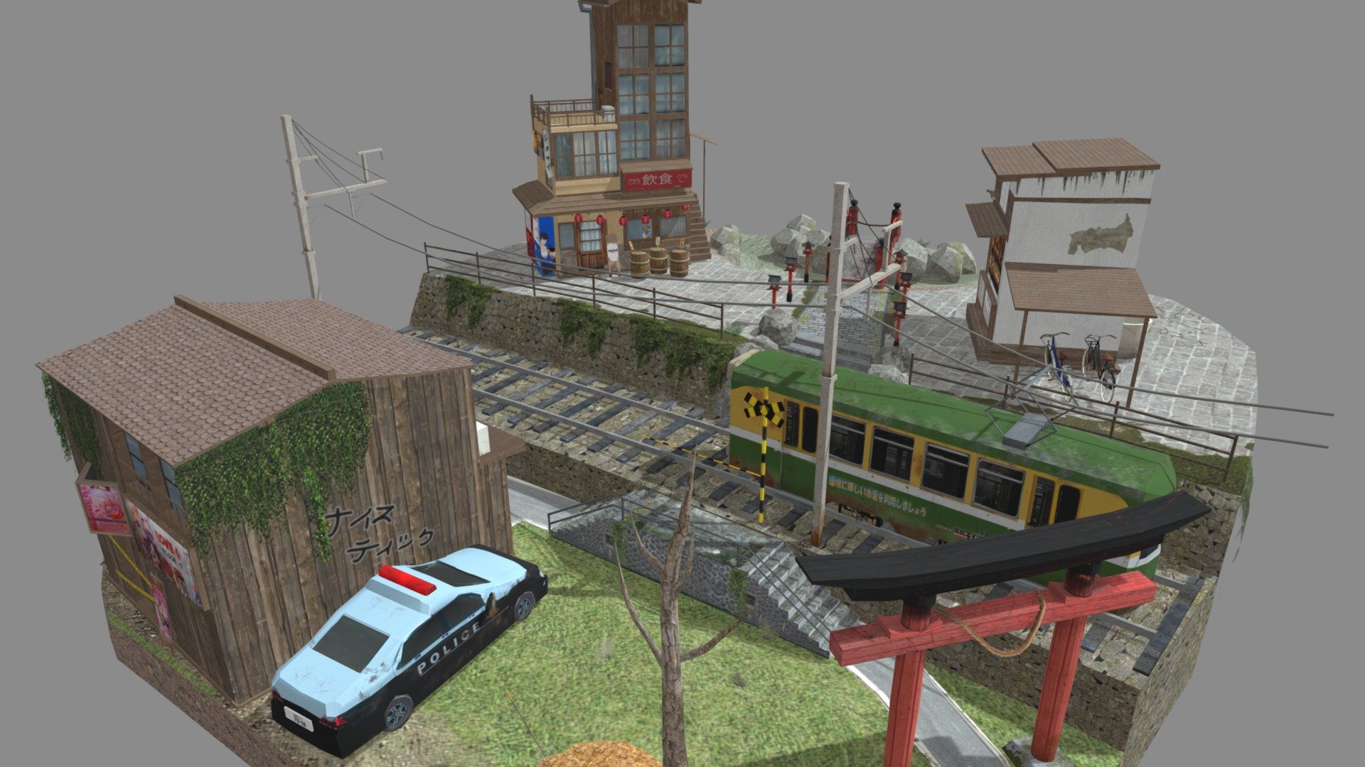 Cityscene_KYOTO - 3D model by Jules (@JulesW20) [04375d1] - Sketchfab