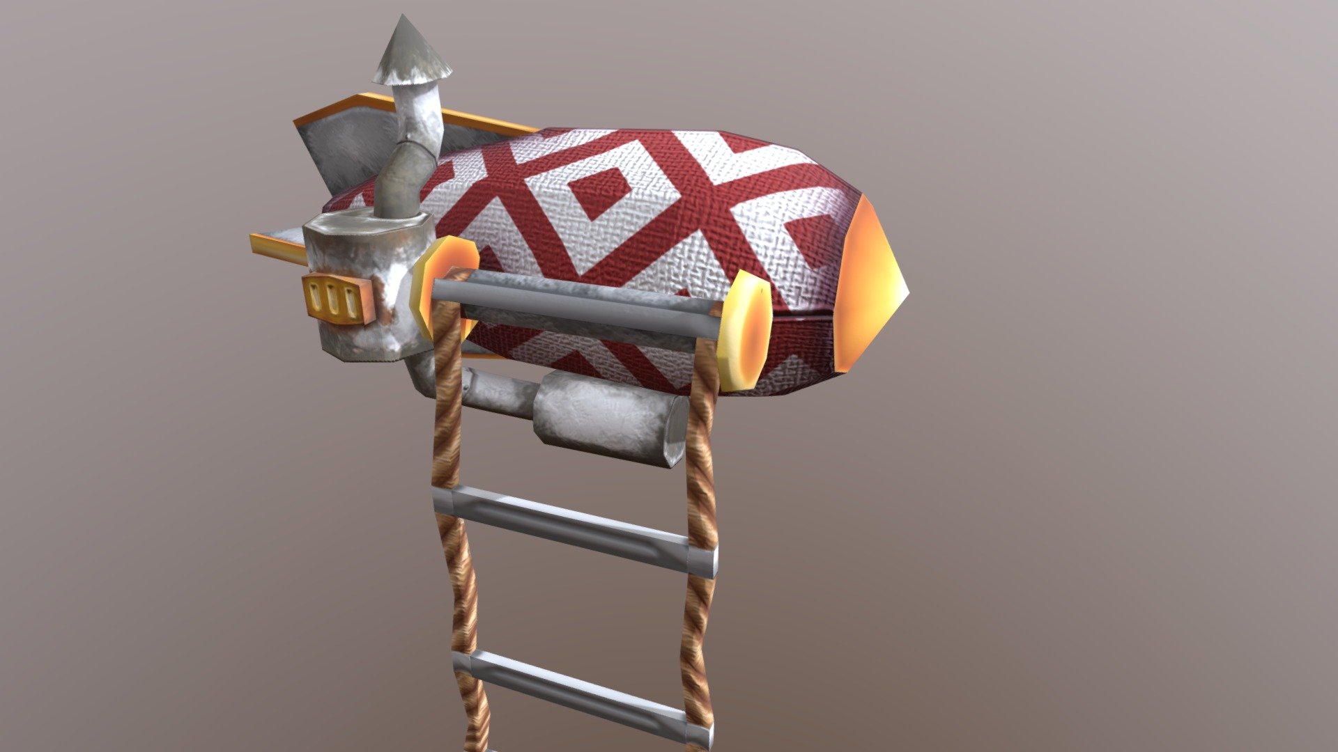 Ladder Blimp - 3D model by Glovett [0437c53] - Sketchfab