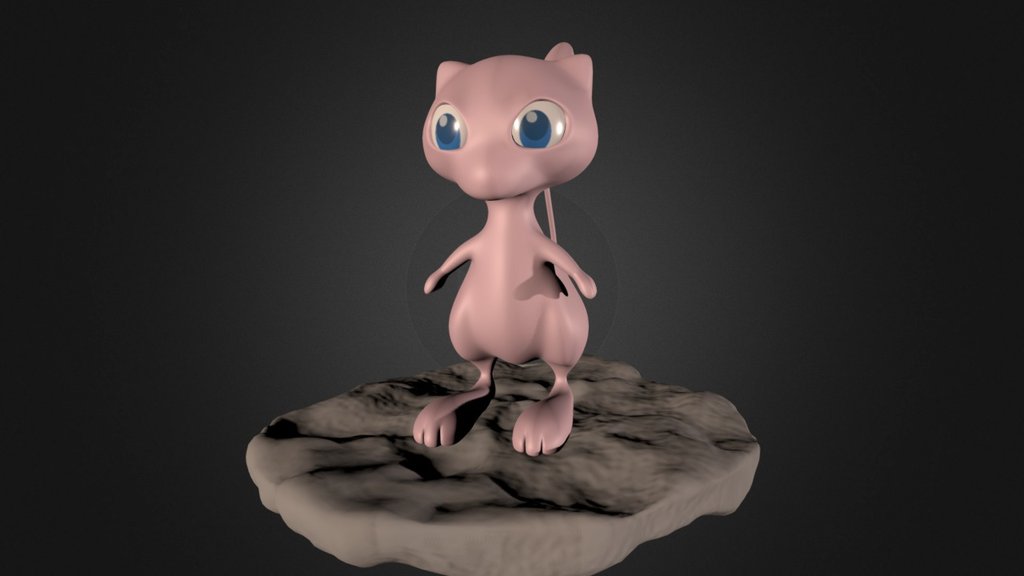 Mew (Pokemon Fan Art) - 3D model by Stefano_Ilario [04382e8] - Sketchfab