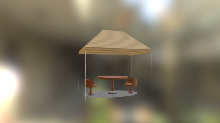 Coffee Table with Tent - 3D model by Mark Anton Samaniego Badong ...