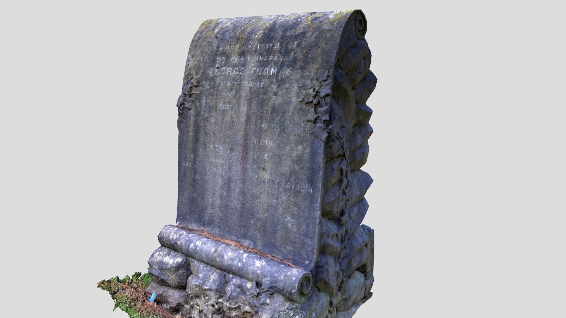 Large carved gravestone - Download Free 3D model by ppashen [0439a96 ...