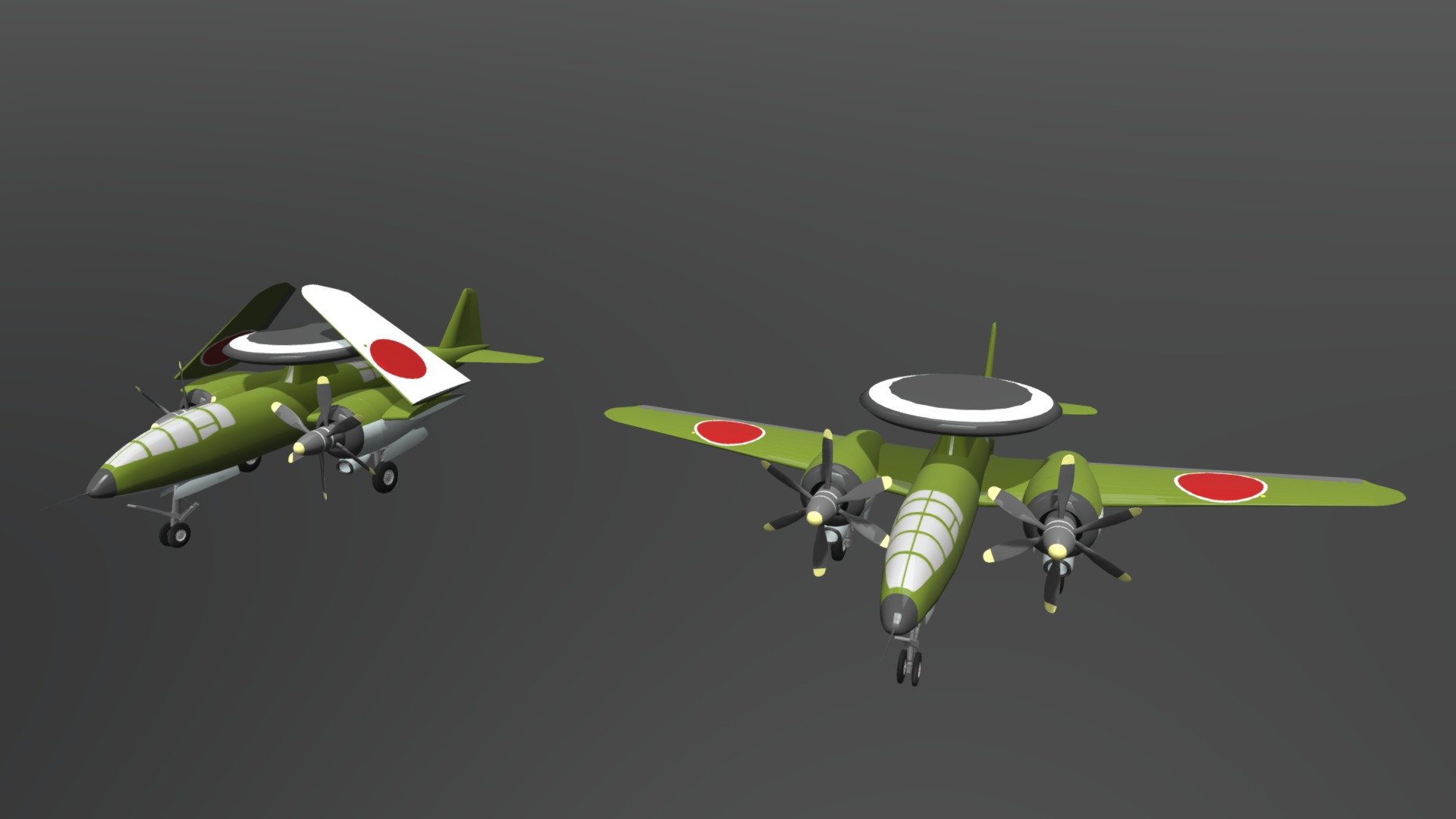C8N-IJN airborne early warning - 3D model by panda2012 [043b8e8 ...