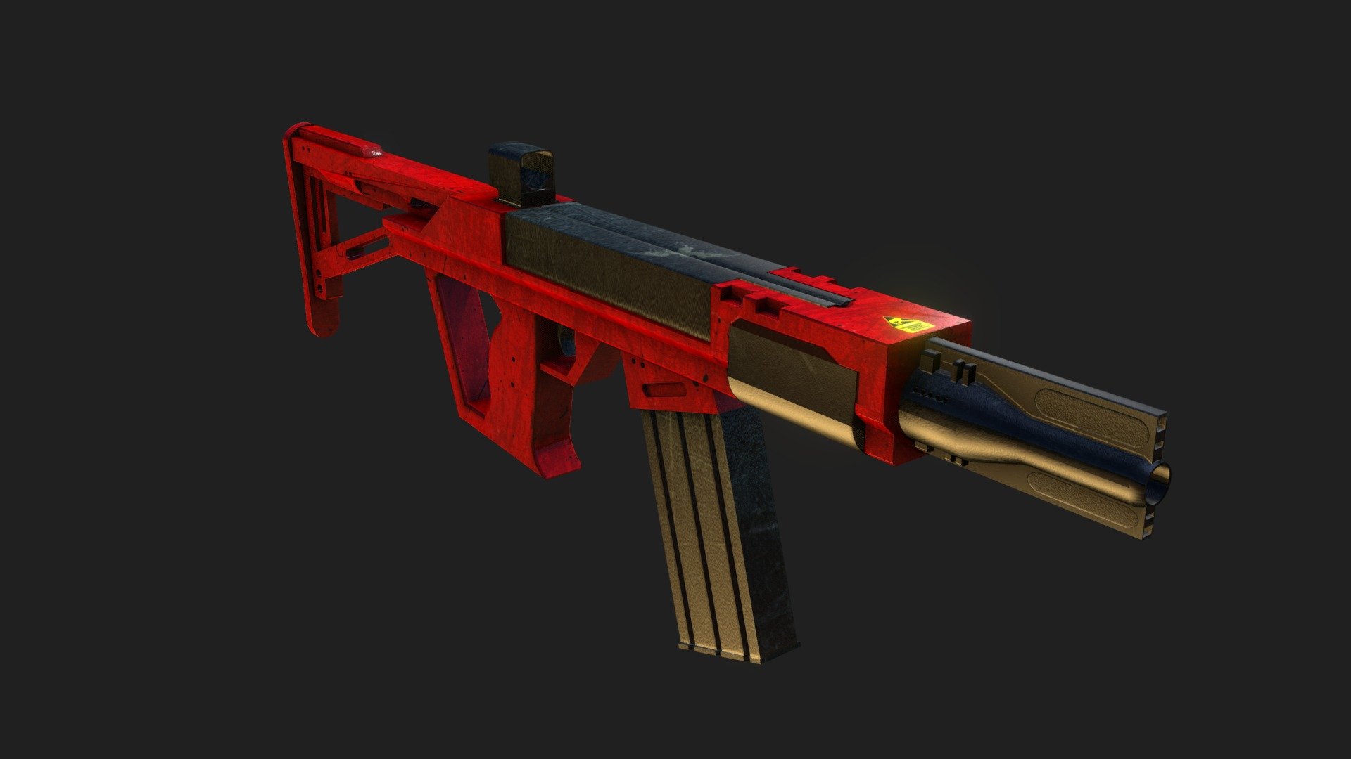 Machine Gun - 3D model by Marcelino Borges (@marcelino_borges) [043ce11 ...