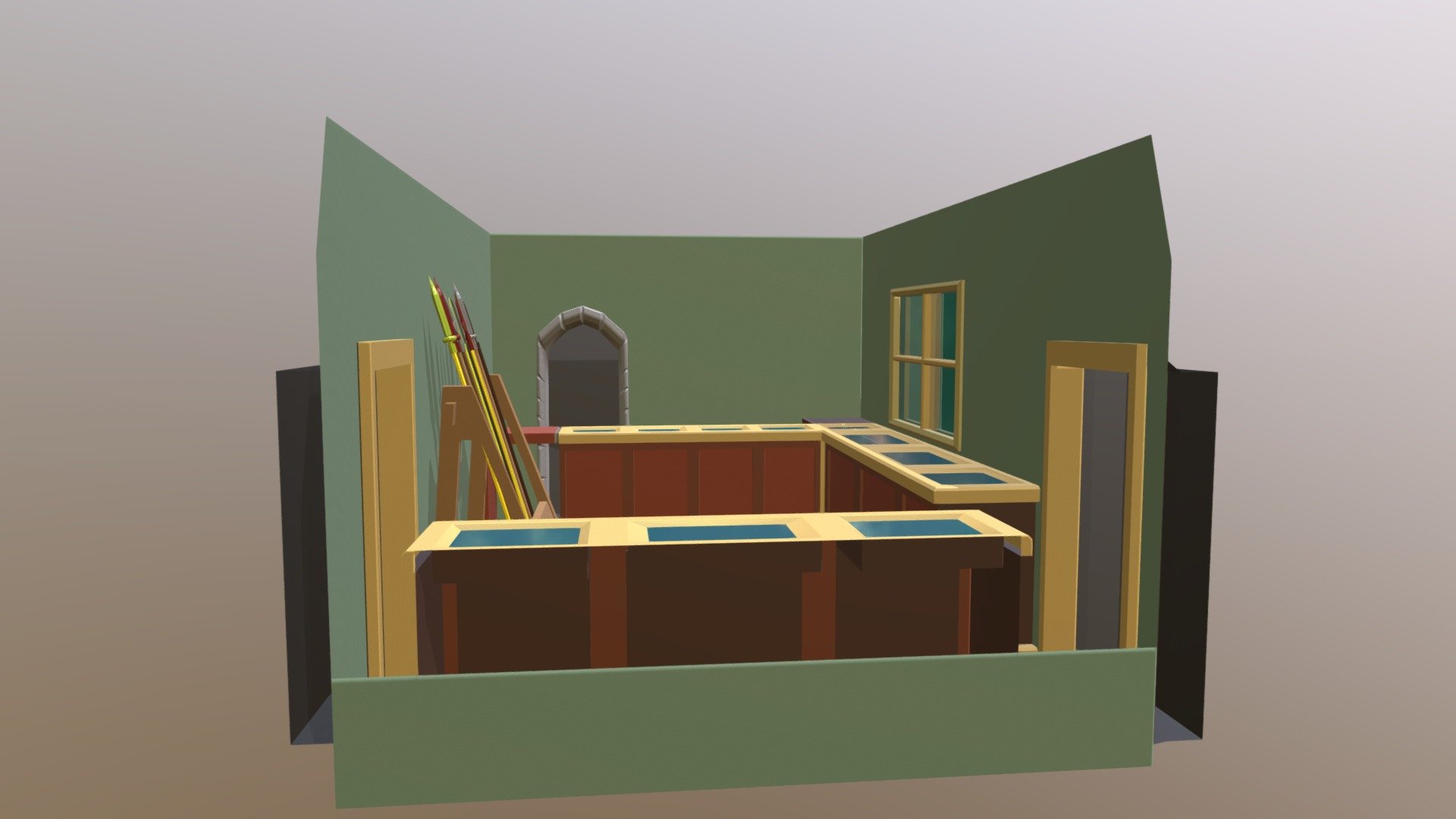 Front Shop - 3D model by shekorla [043d2b8] - Sketchfab