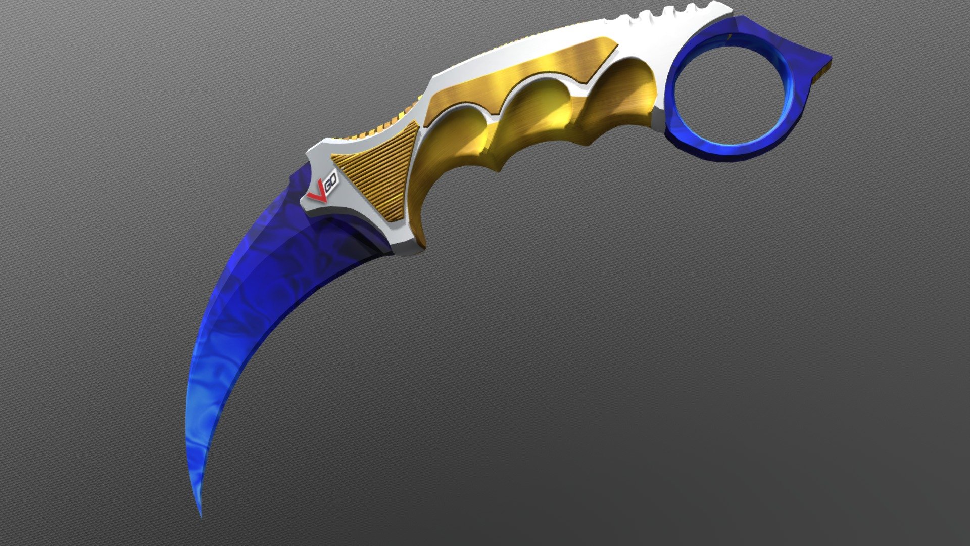 Karambit Ocean - 3D model by TnSimple [04425a1] - Sketchfab