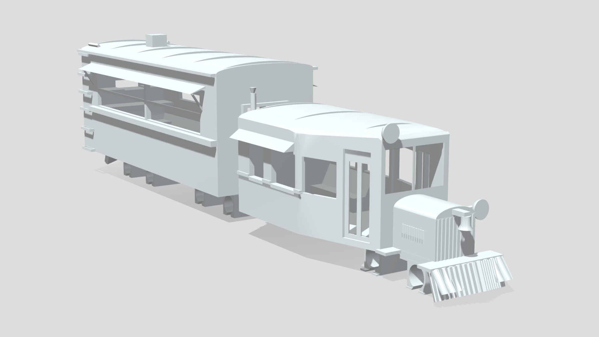 HO Scale D&RGS Galloping Goose No. 5 Engine - Download Free 3D model by ...