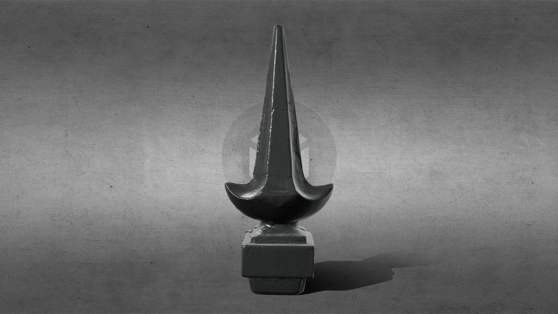 Iron Fence Finial Scan (for replica casting) - 3D model by TowerDweller ...