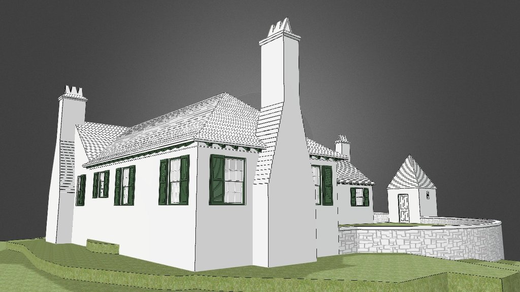 Bermuda Cottage - 3D model by Sdbs [0446aa4] - Sketchfab