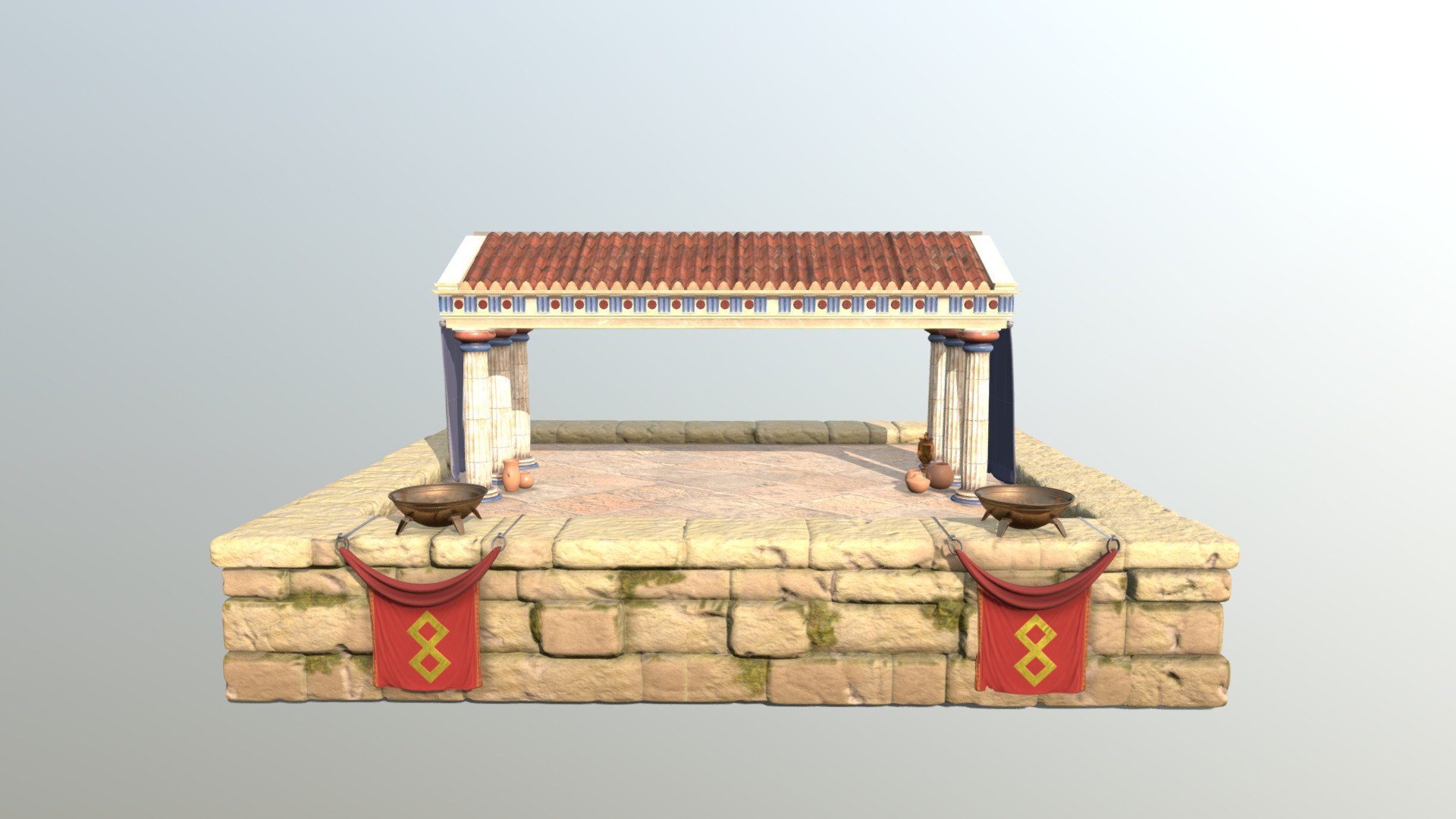 Tempel - 3D model by Christoph Laszig (@3dsour) [044a87b] - Sketchfab