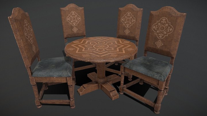 Round-table 3D models - Sketchfab