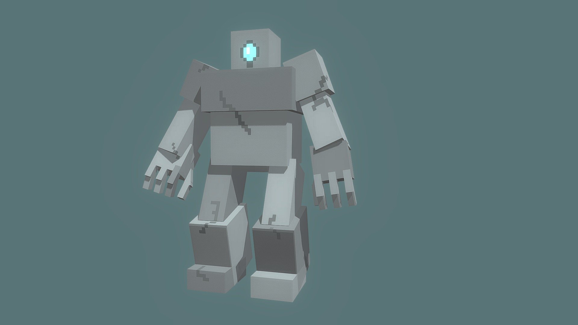Minecraft-Golem - 3D model by TR1STAN (@TR1STAN_) [044fef0] - Sketchfab