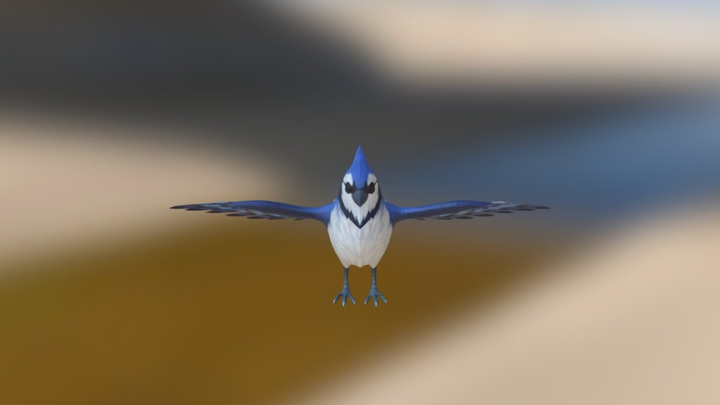 Bastion Bird Blue - 3D model by TagAnimationz [0451175] - Sketchfab