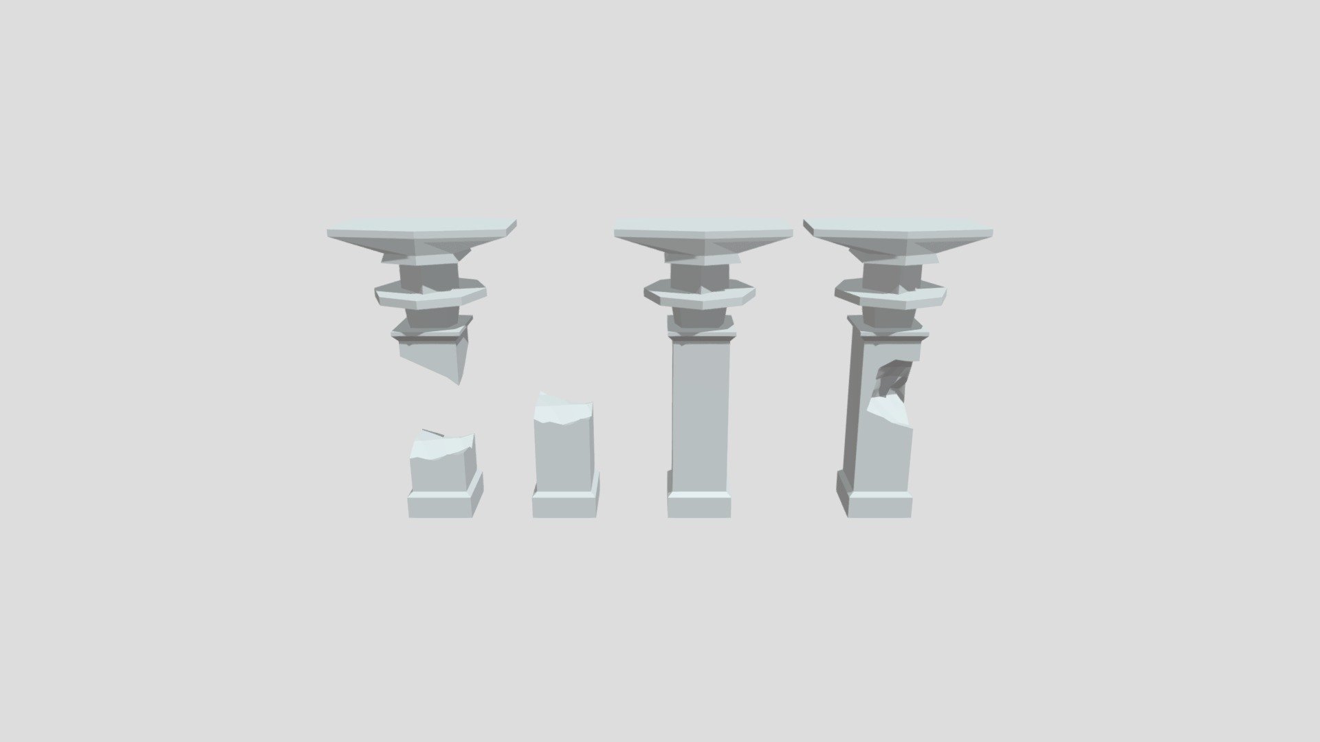 Pillars - 3D model by BasBlondeelTimmerman [0452b59] - Sketchfab