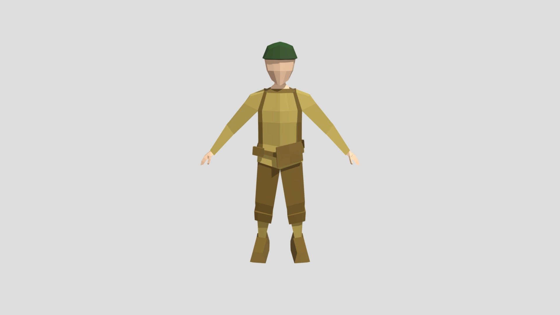 Low Poly WW2 Soldier - Download Free 3D model by Beanie33 (@Beaine33 ...