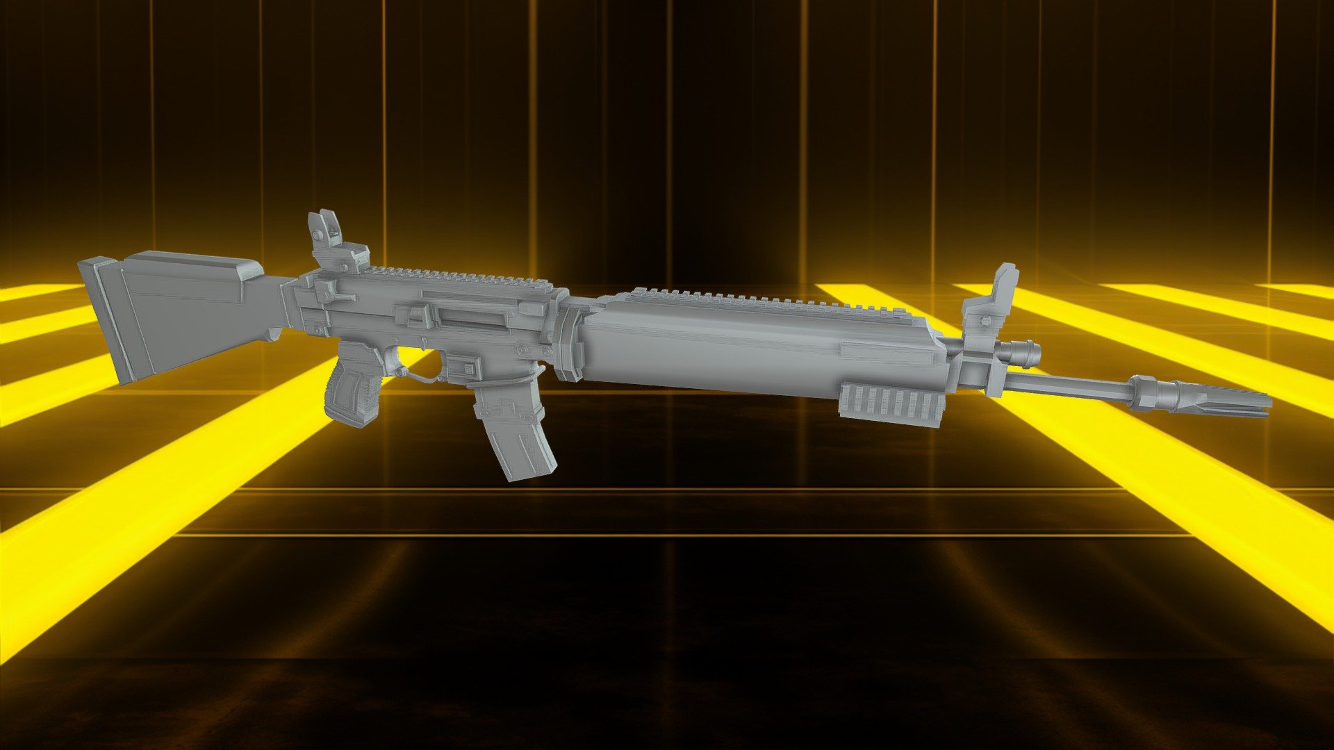 Modular Assault Rifle - Standard - WIP - 3D model by Eve Bat Studios ...