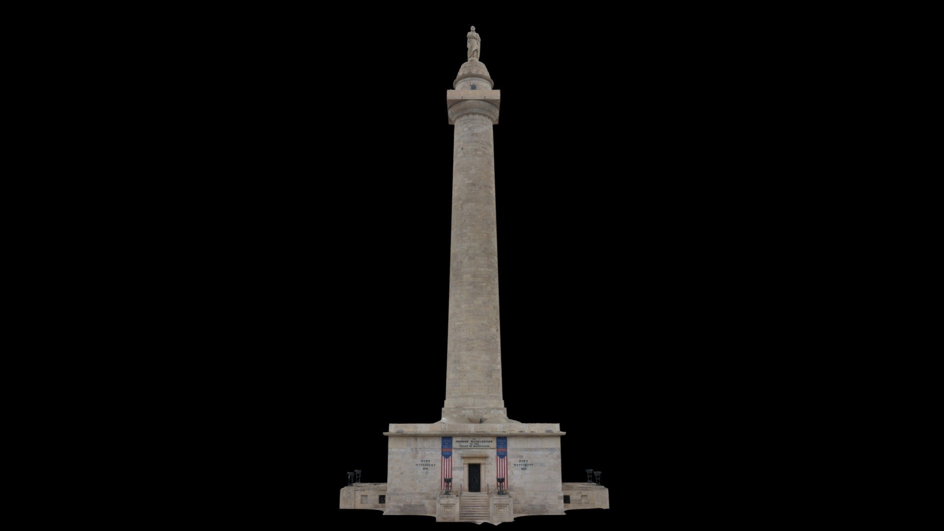Washington Monument, Baltimore MD - 3D model by Matthew Brennan ...
