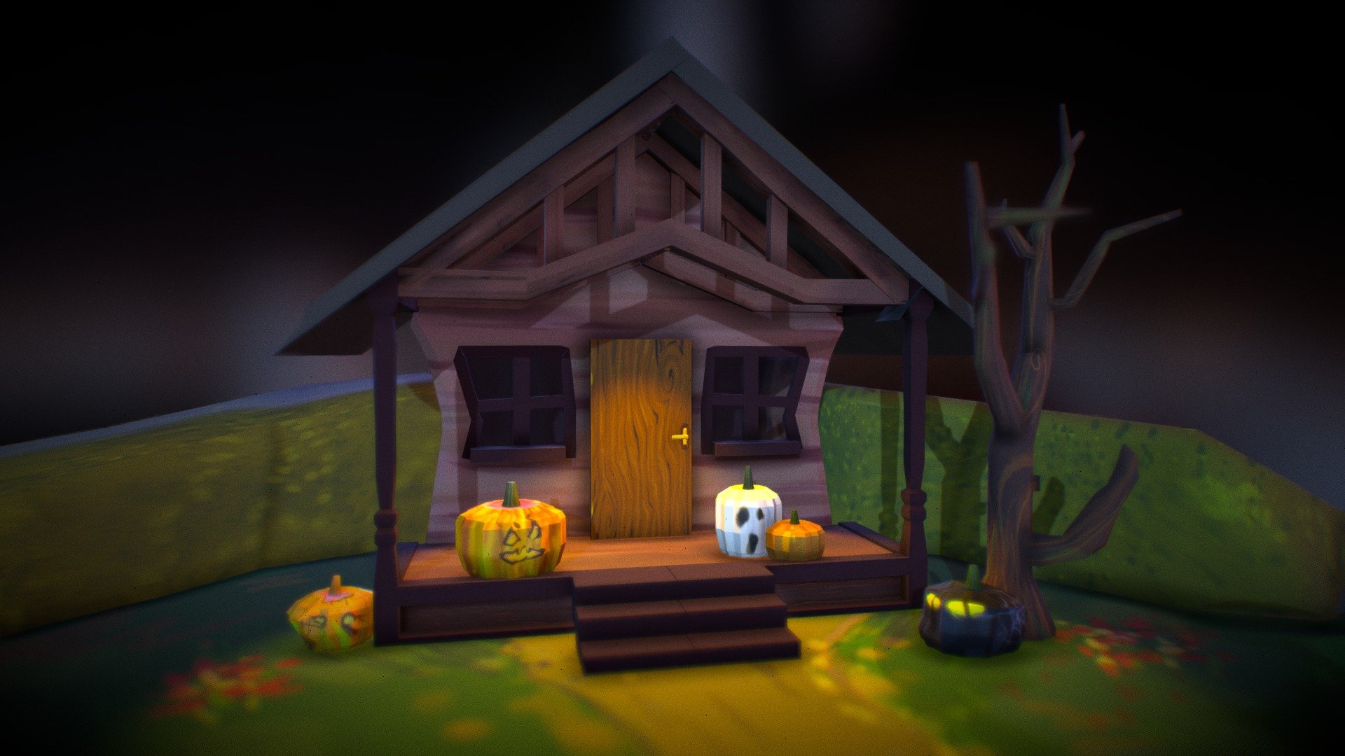 Spooky Scene - Download Free 3D model by Cozmoth [04570f0] - Sketchfab