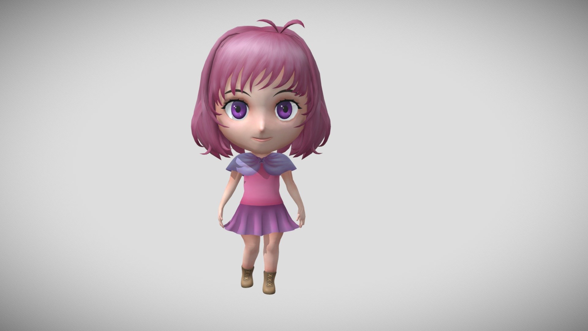 Chibi character - 3D model by EvooneLin (@evoonechin0515) [0458088 ...